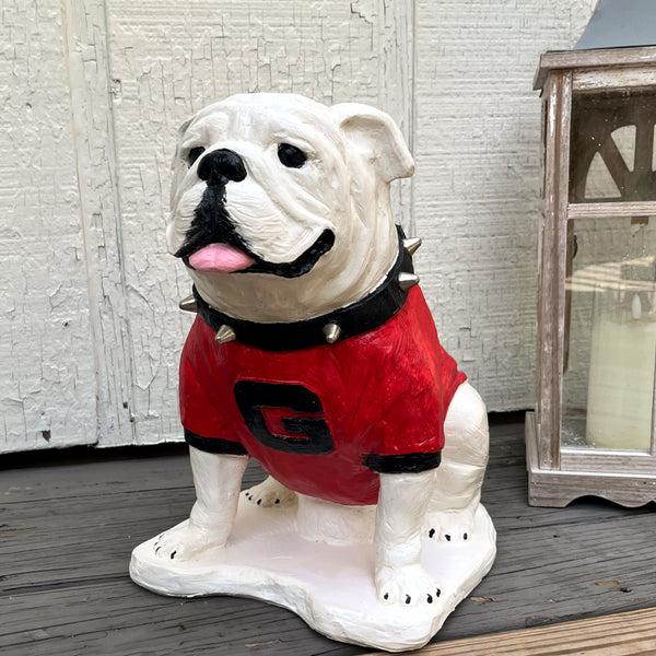 UGA Georgia Bulldog Mascot Stone Statue for Garden, Yard, Home Decor a ...