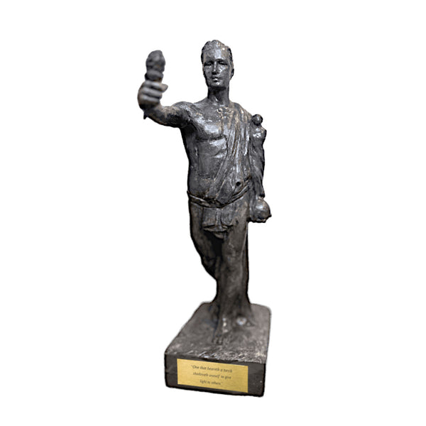 University of Tennessee Torchbearer Table Top Stone Statue - College Bronze
