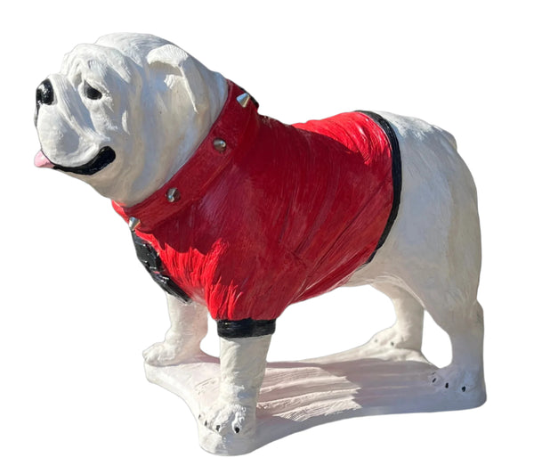 Georgia Bulldogs Standing Mascot Boom Stone Statue - College Bronze