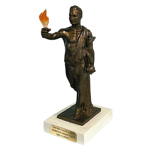 University of Tennessee Volunteers Torchbearer Stone Sculpture, Bronze ...