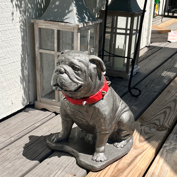 Georgia Bulldogs Mascot Pewter Boom Statue - College Bronze