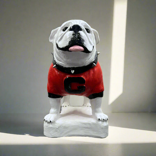 Georgia Bulldogs Standing UGA Mascot Table Top Sculpture - College Bronze